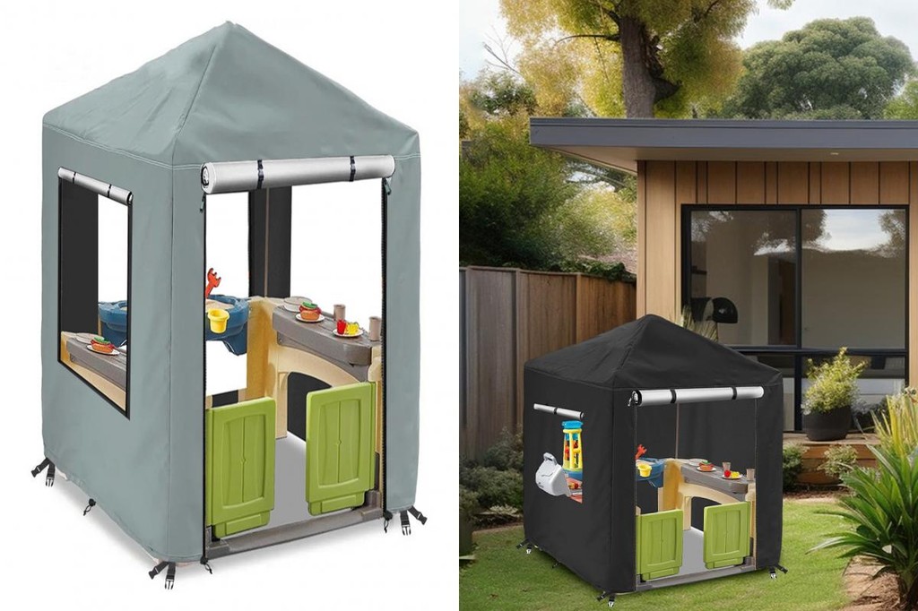 BL- Outdoor Kids Playhouse Cover Durable Playroom Shield Waterproof Uv ...