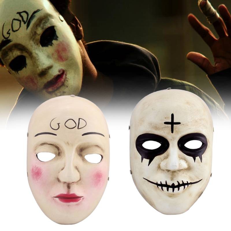 Limited Edition Human Purge Plan God Horror Mask With Smiling Face Full ...