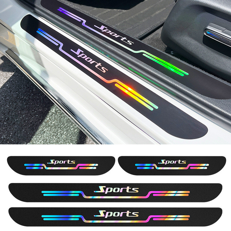 New Nissan Navara Laser Car Threshold Protection Sticker Colorful ...