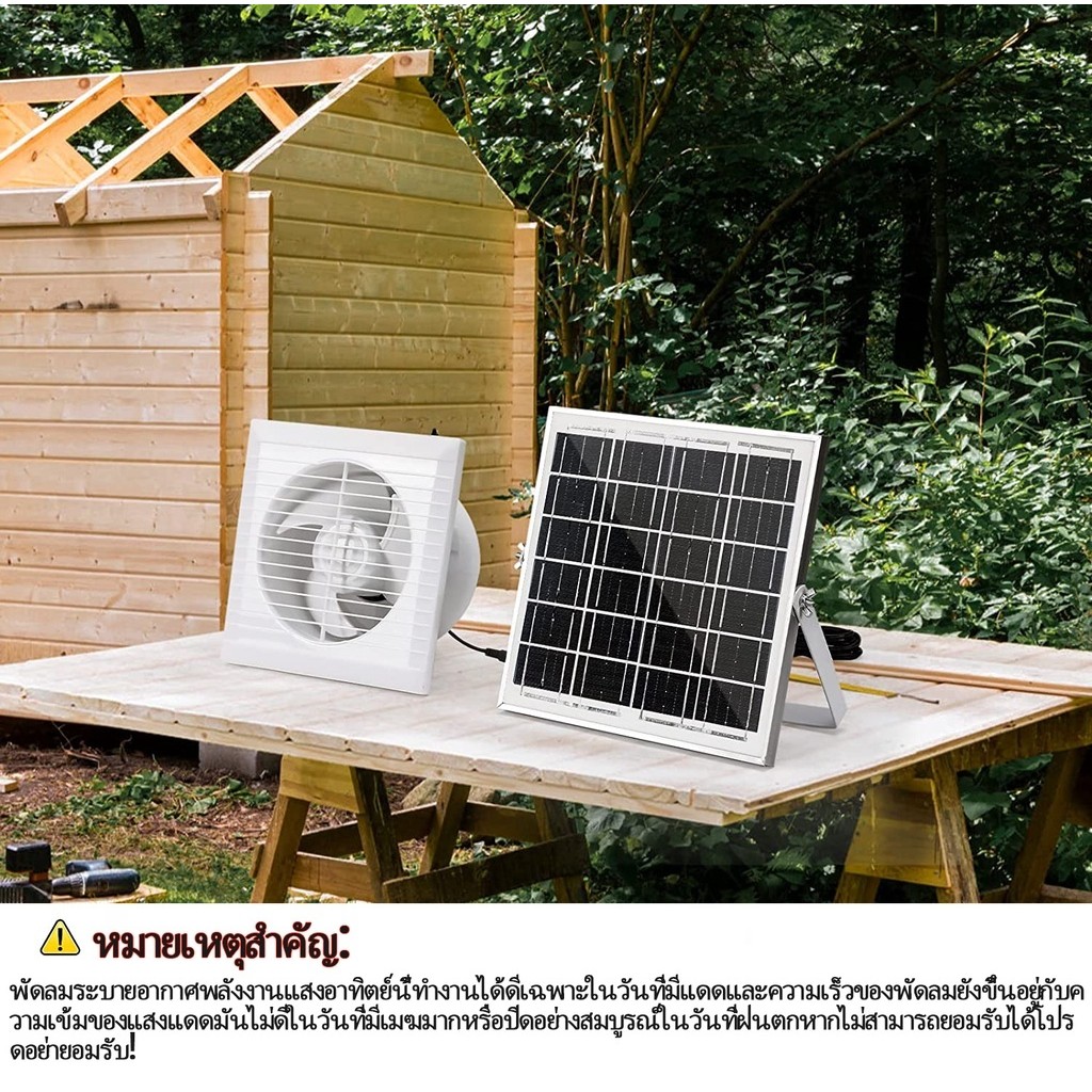 DC Solar Air Mini Exhaust Fan Cooled And Ventilated 8W Panel With 8 ...