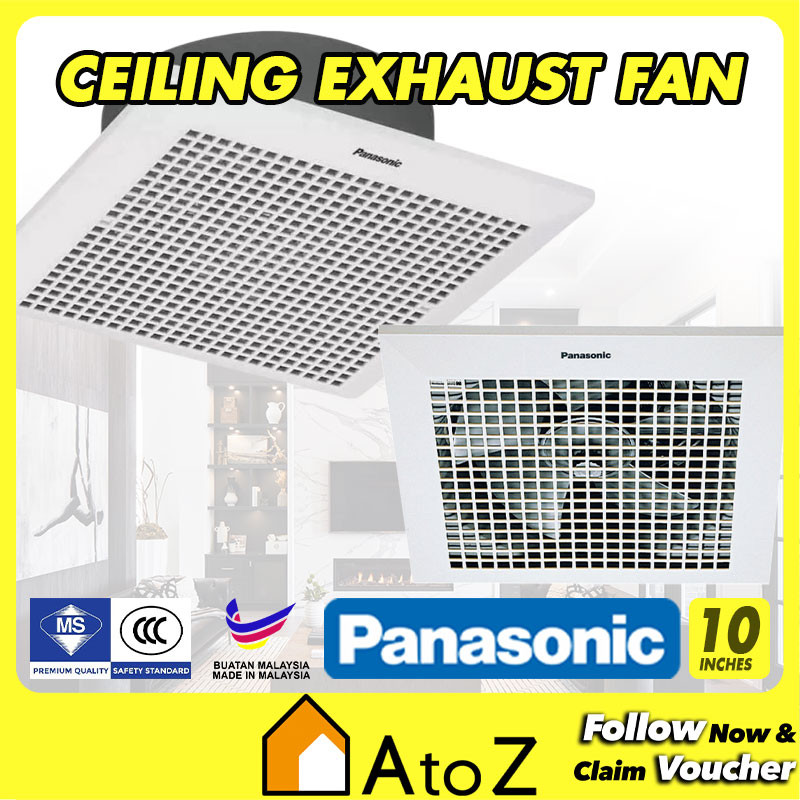 PANASONIC Ceiling Mount Ventilating Fan FV-25TGU3 10IN 25CM Room Indoor ...