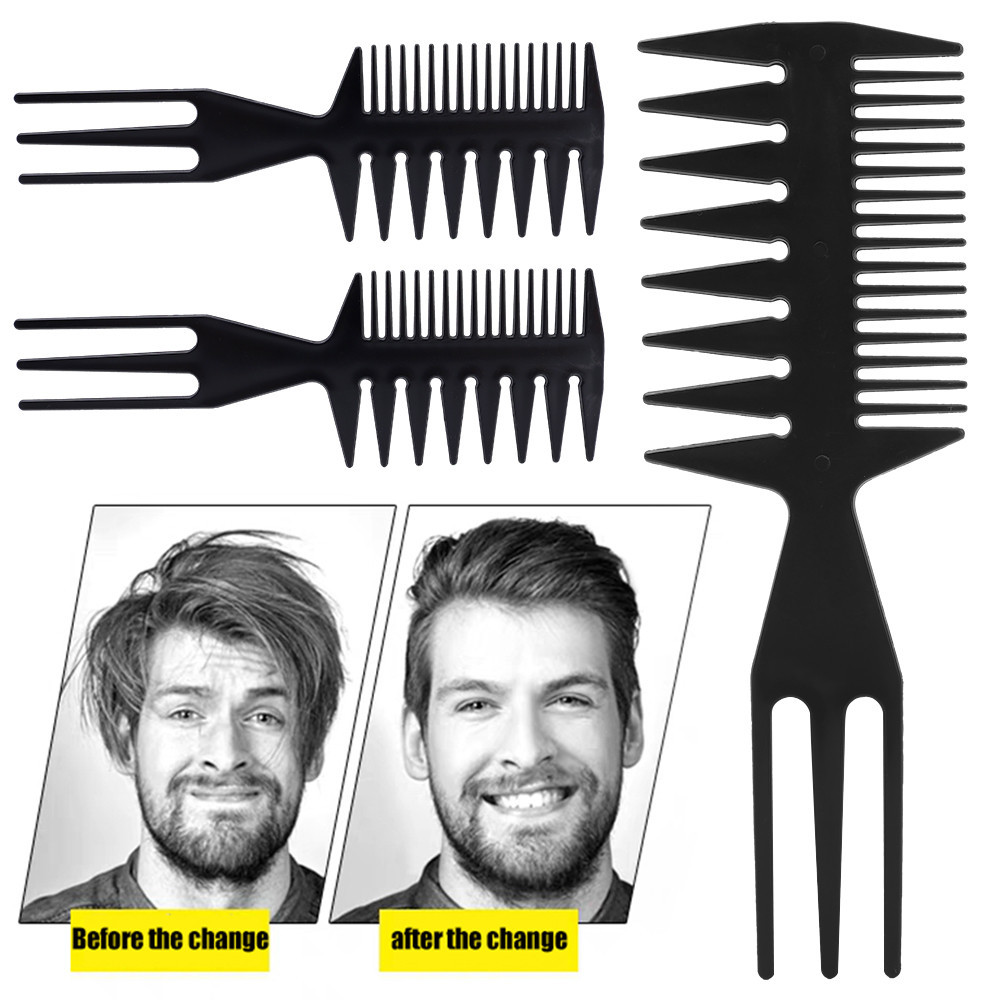 Men Hair Styling Tooth Comb - Hair Salon Tools - Double Side Design ...