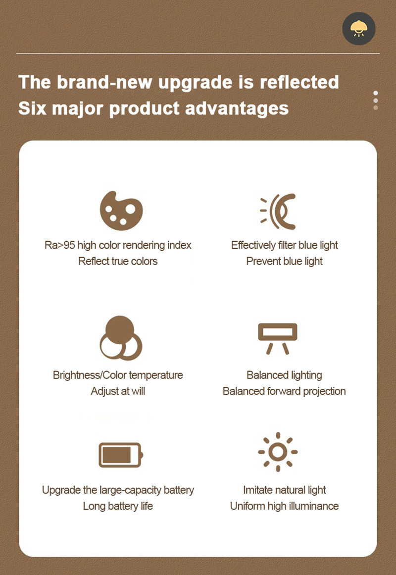 3 Levels LED USB Rechargeable Foldable Table Lamp Dimmable Touch Eye ...