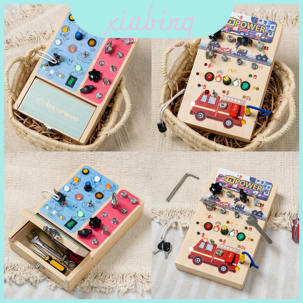 Toy Learning Wooden Featuring Led Switch And Screw Fastening For Kids ...