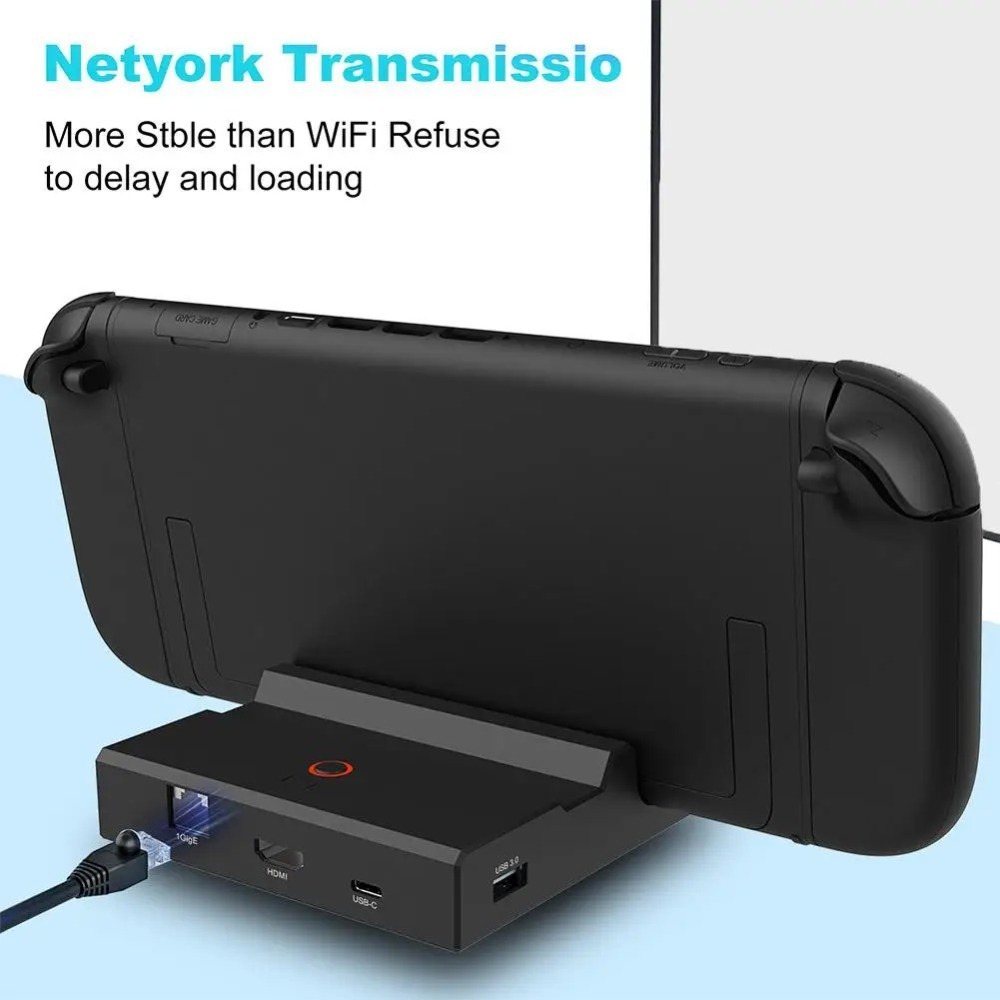 For Nintendo Switch 2 TV Docking Station Charging Dock Stand 4K HDMI Adapter HDMI Video ...