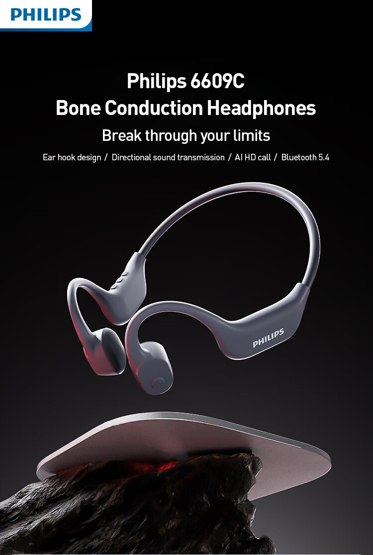 Philips Bone Conduction Headphones Noise Reduction Earphone for sport ...