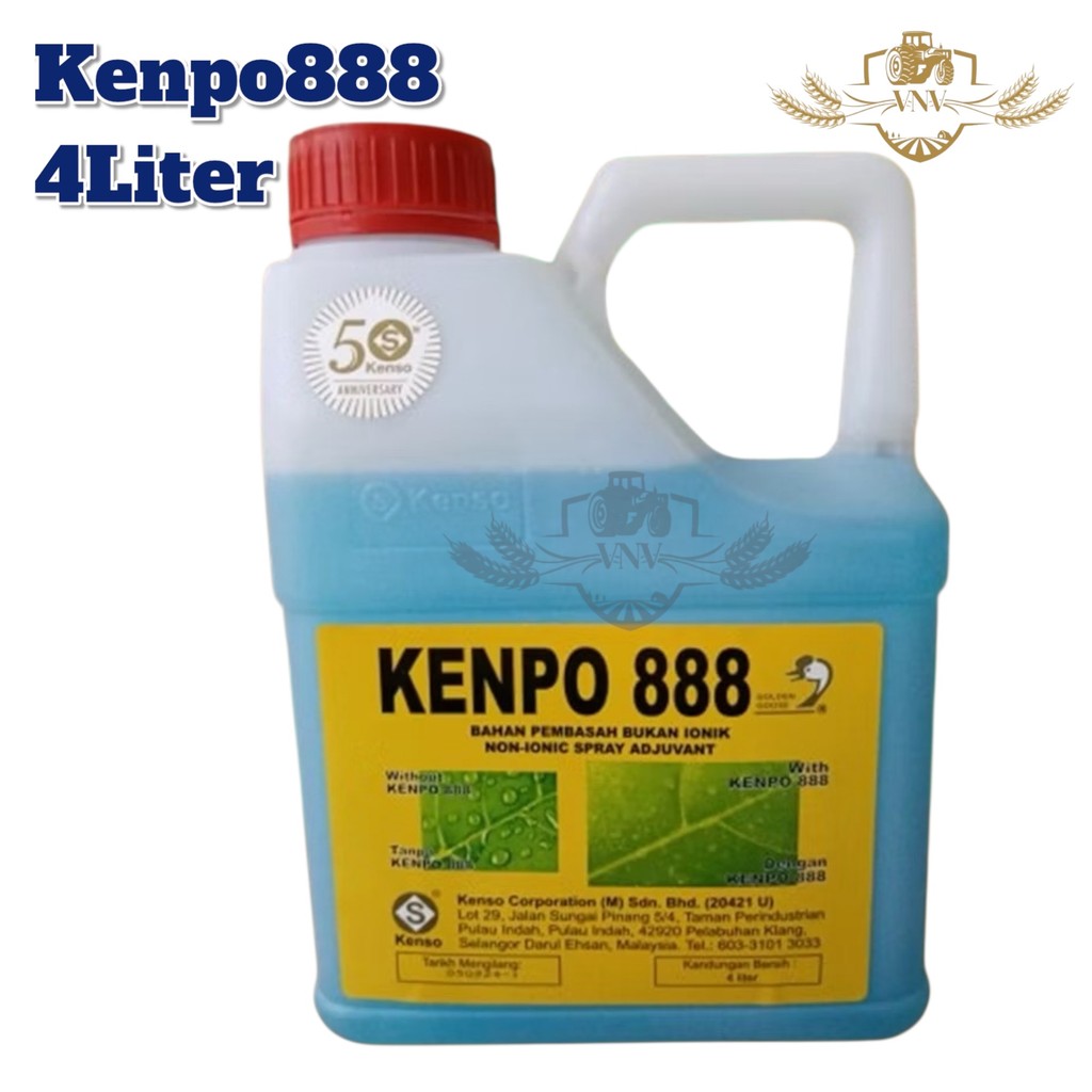 KENPO 888 Gam Pelekat Racun Baja Foliar Wetting Agent 4 Liter | Shopee ...
