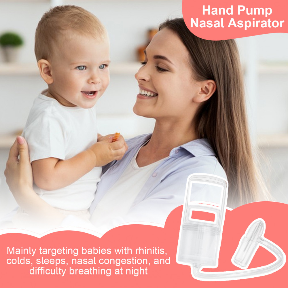 Baby Nasal Aspirators Quiet Manual Nose Sucker for Baby, Nose Clearing ...