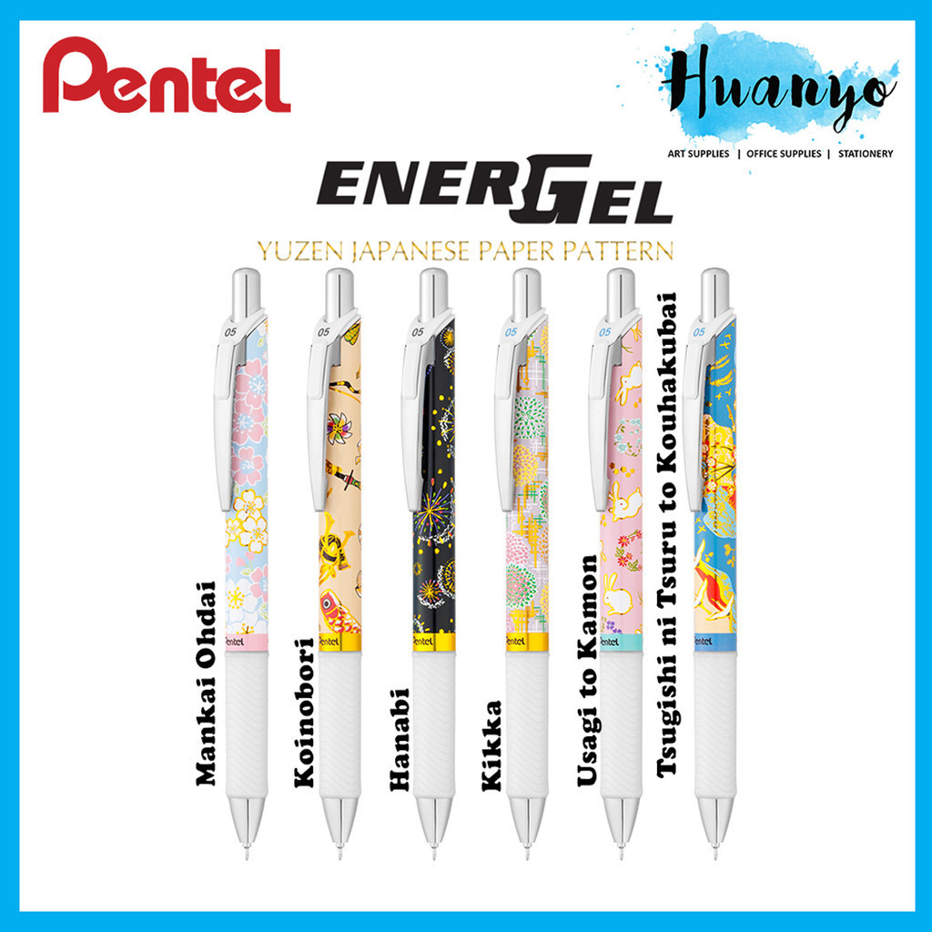 [HUANYO] Pentel Yuzen +3 Limited Edition Energel Kawaii Retractable ...