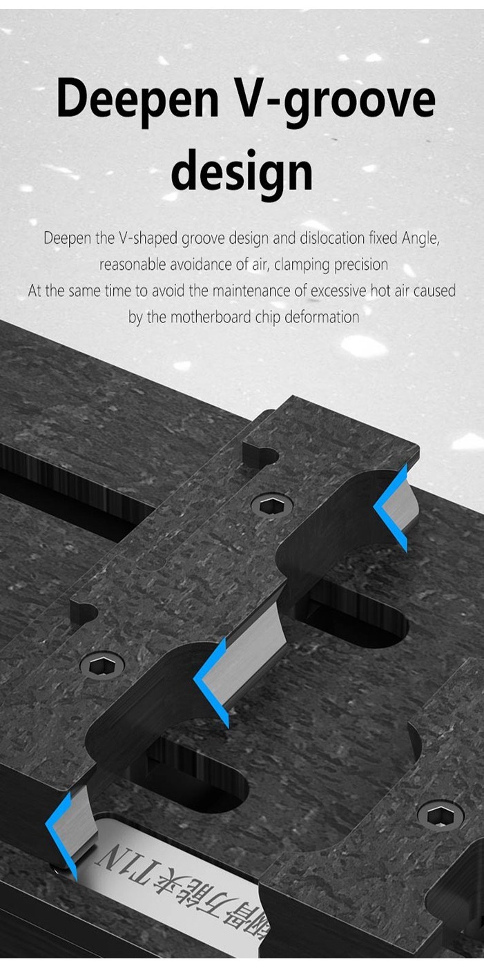 MaAnt T1 Steel Universal Fixture for Mobile Phone Main Board Repair PCB Holder NAND CPU IC Chip ...