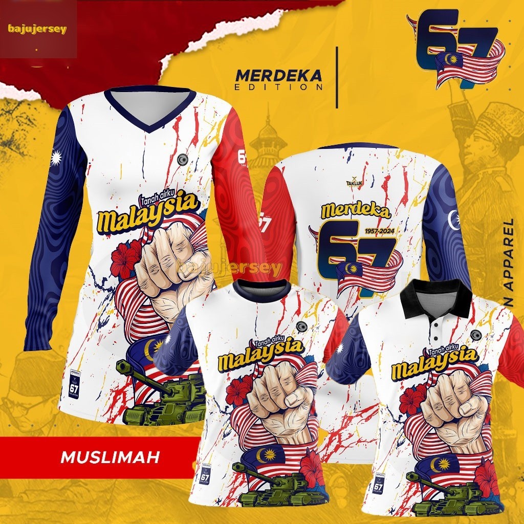 🔥Adult/KID Merdeka Malaysia Sublimation Shirt Baju Merdeka_yyth🔥 ...