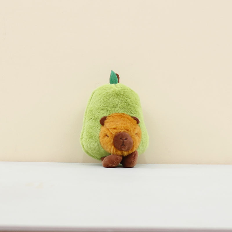 Capybara Avocado Charming Plush Doll Cute Water Capybara Soft ...