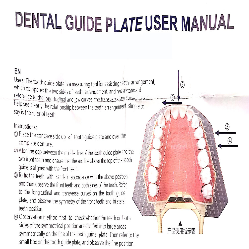 Dental Guide Plate Oral Tooth Arrangemen Measurement Tools Tooth ...
