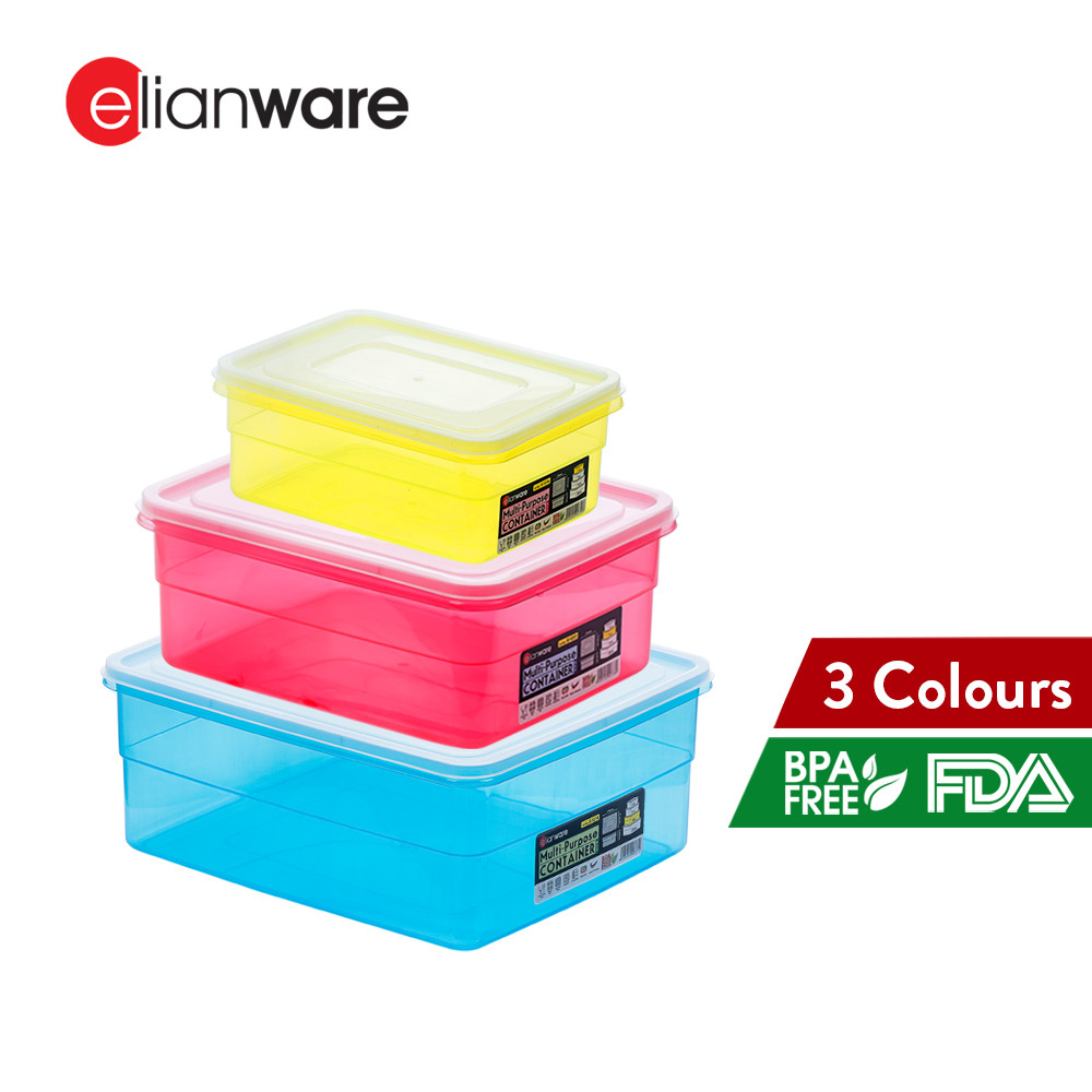 Elianware Extra Large Food Container Keeper Storage Box Organizers ...
