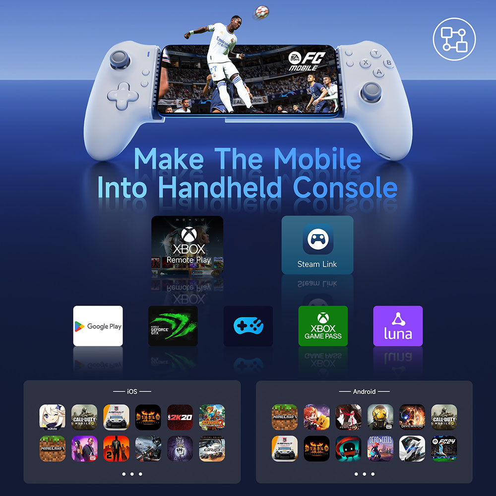 EasySMX M15 Mobile Phone Controller Type C Hall Mechanical Gamepad for ...