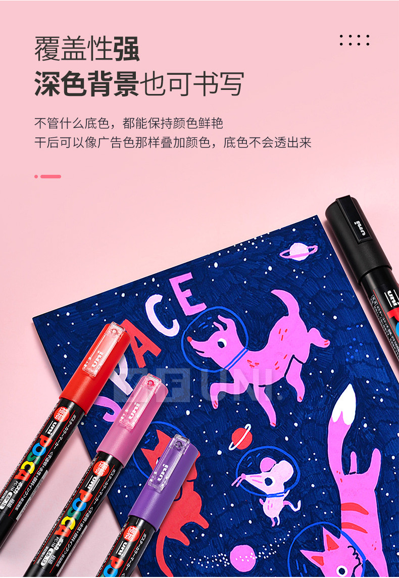 Posca Advertising Pen 1M/3M/5M/8k Poster Painting Water-Based Pen Set ...