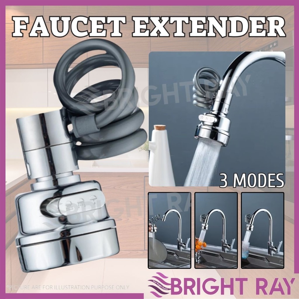 Faucet Extender Kitchen Faucet Sprayer Attachment Movable 360 ...