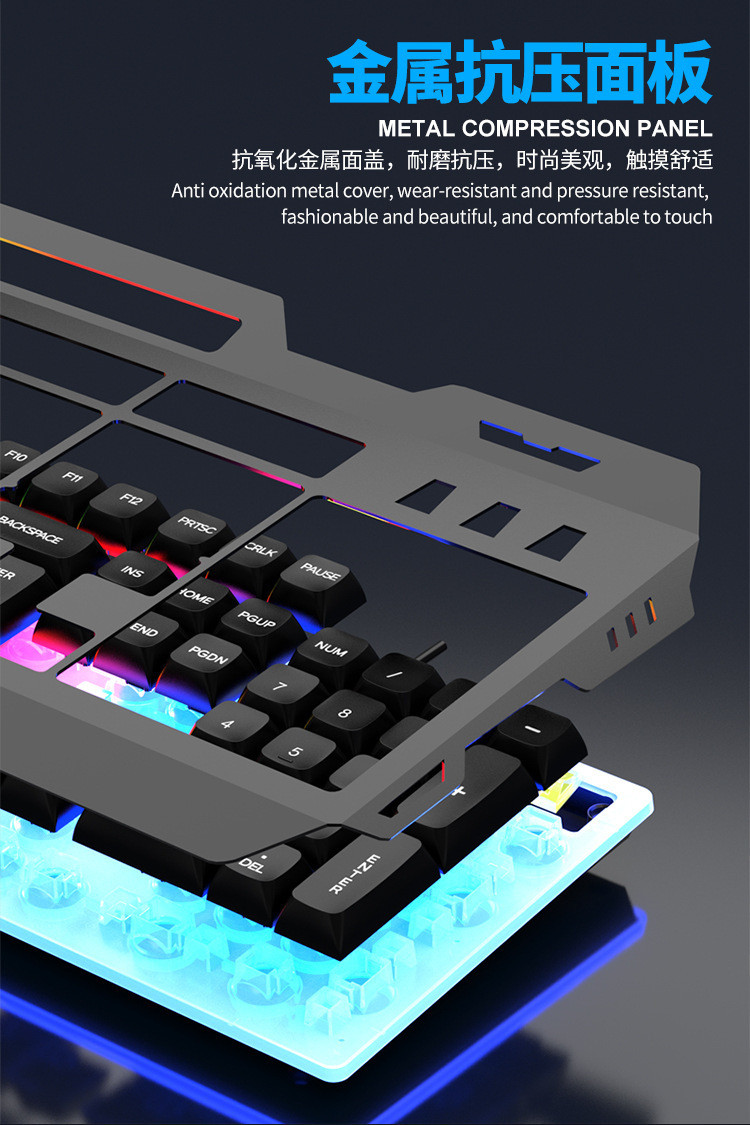 Mechanical Keyboard Gaming Keyboard Green Axis Keyboard 87-Key ...