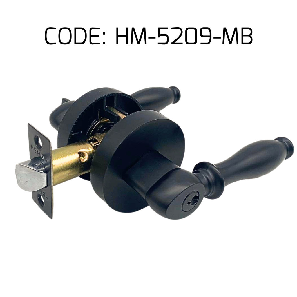 HEMOS 60-70MM TUBULAR LEVEL DOOR LOCK KUNCI TOMBOL PINTU RUMAH SILVER ...
