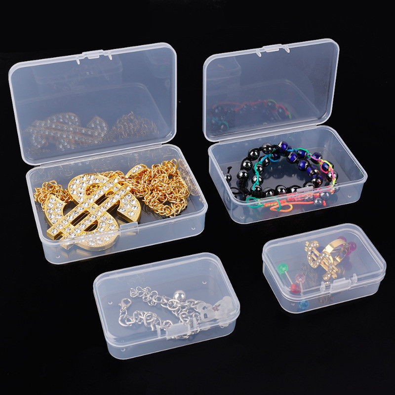 Transparent Plastic Storage Box - Lock Buckle Storage Box - Desktop ...