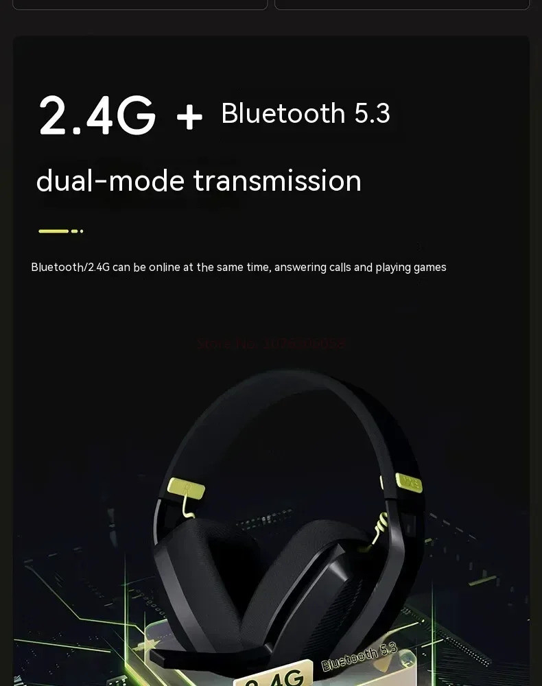 Vgn Vxe Siren V1 Gaming Headset Bluetooth 5.3/2.4g Dual-mode ...