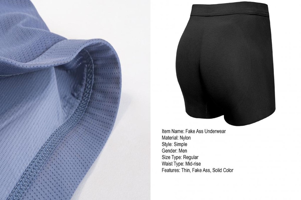 Men Underwear Comfortable Fake Butt Boxers Men's 3d Design Boxer Briefs ...