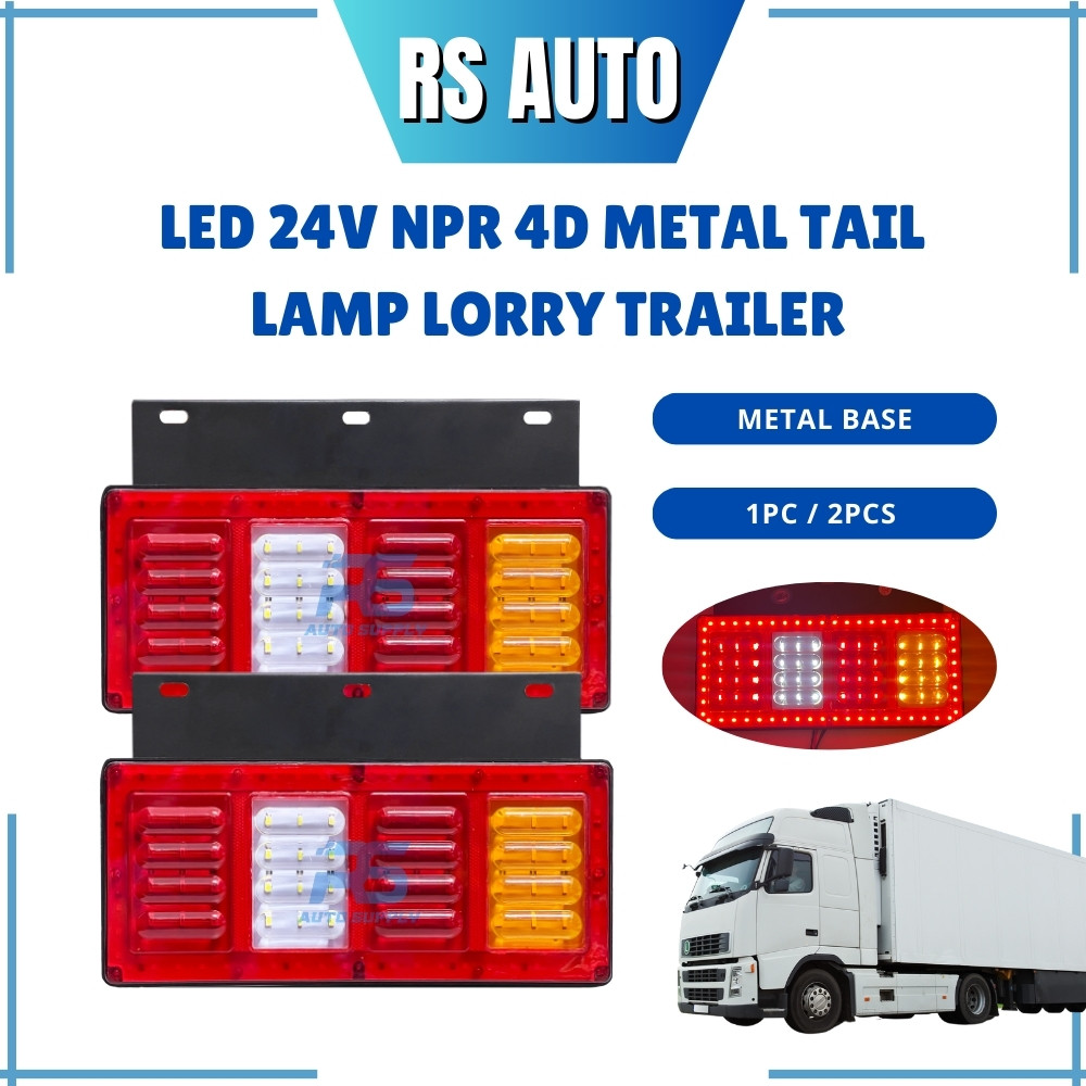 Led 24V Npr Metal Tail Lamp 4D | Shopee Malaysia