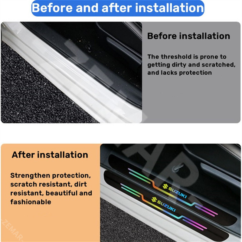 Jaecoo J7 Car Door Sill Sticker Colorful Reflective Sticker Car ...