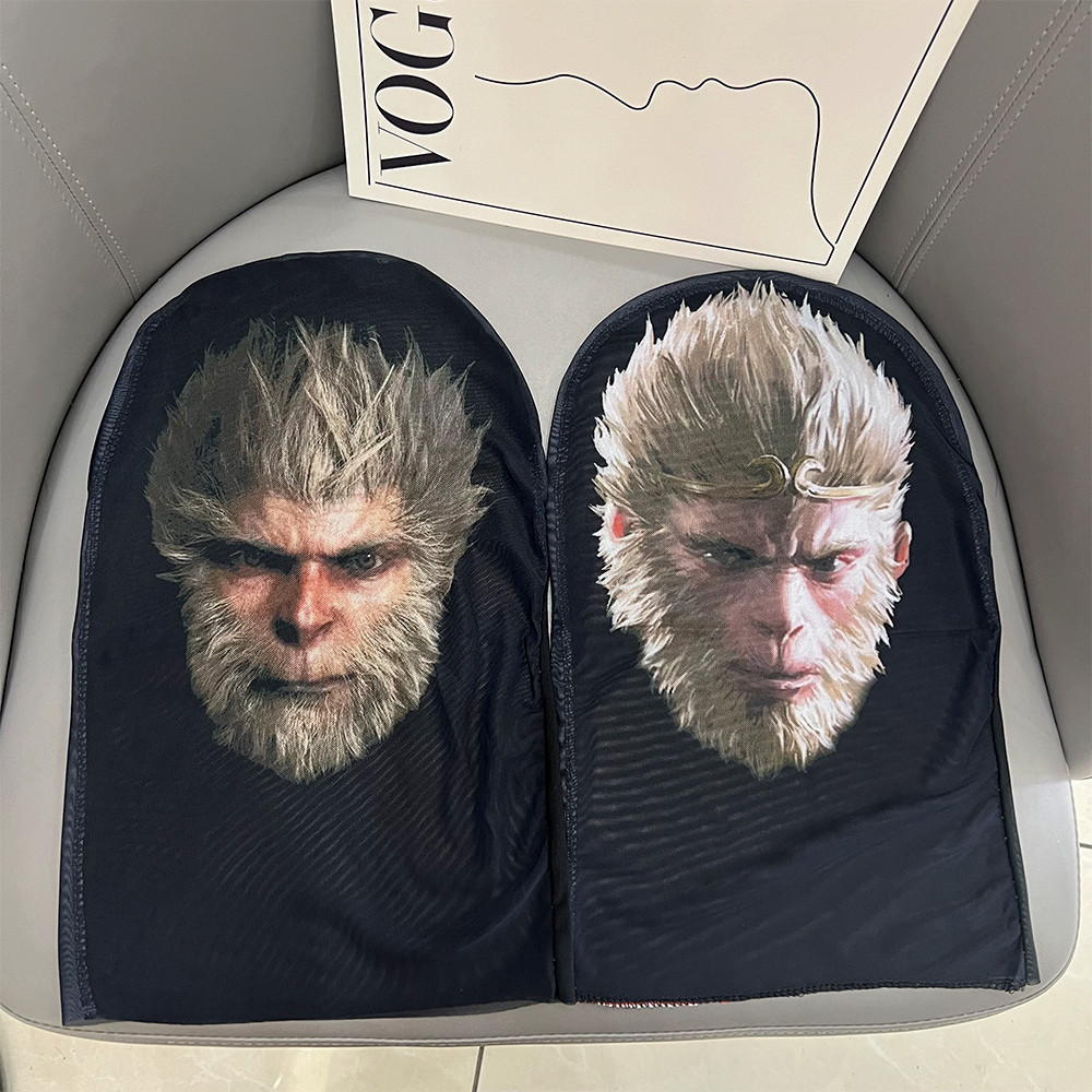 Creative Dark Monkey King Cosplay Hood - Funny Sun Wukong Full Face ...