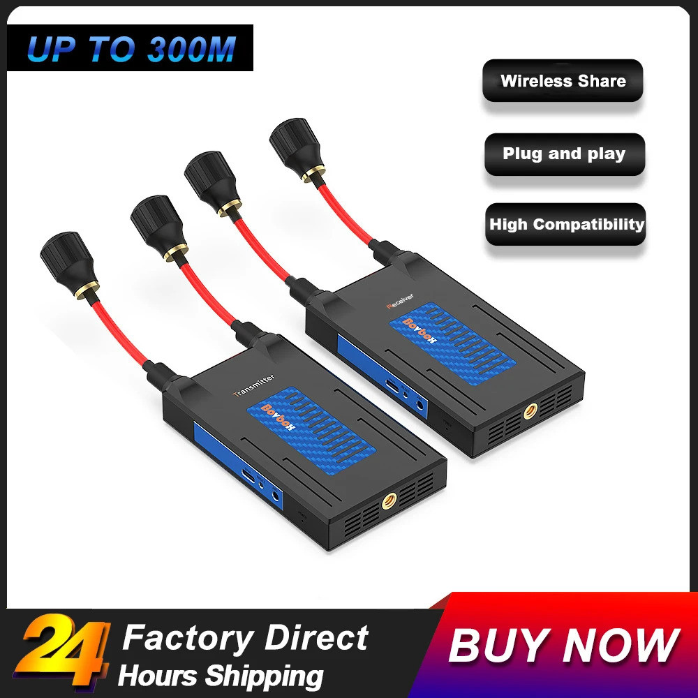 300m Wireless HDMI Extender 200M Audio Video Transmitter and Receiver ...