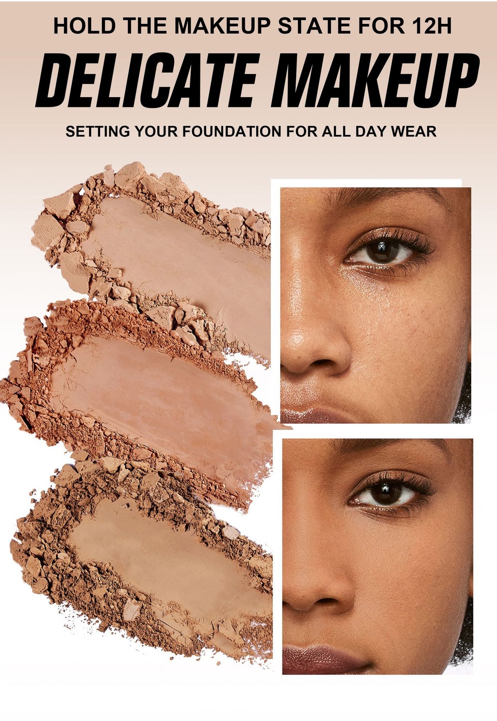 HANDAIYAN 8-Color Silky Smooth Pressed Powder Fully Cover Concealer ...