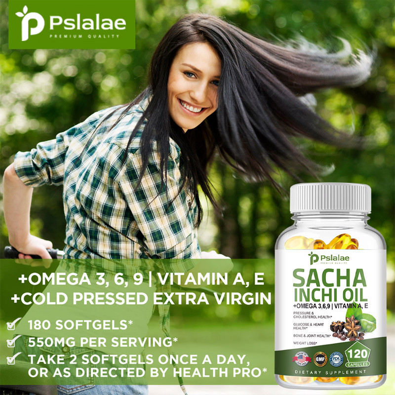 Pslalae Inca Inchi Oil - 500 mg Per Serving - Joint Health, Bone Growth ...