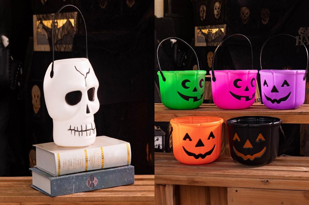 COCO Halloween Storage Container Pumpkin Candy Bucket Spooky Halloween ...