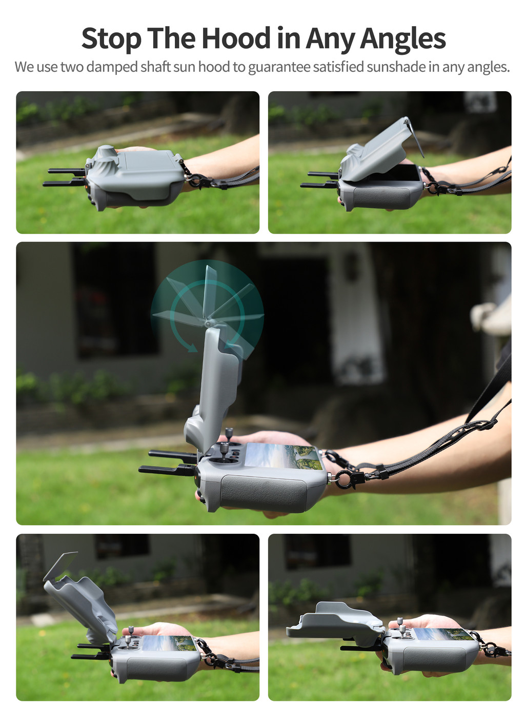 Suitable for DJI RC2/RC Remote Control Hood DJI Mini4pro/FLIP/AIR3S Remote Control Protective ...