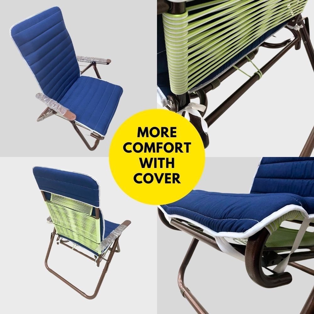 MEGAMATT 3V Lazy Chair 32mm Foldable Lazy Arm Chair Cover Relaxing ...