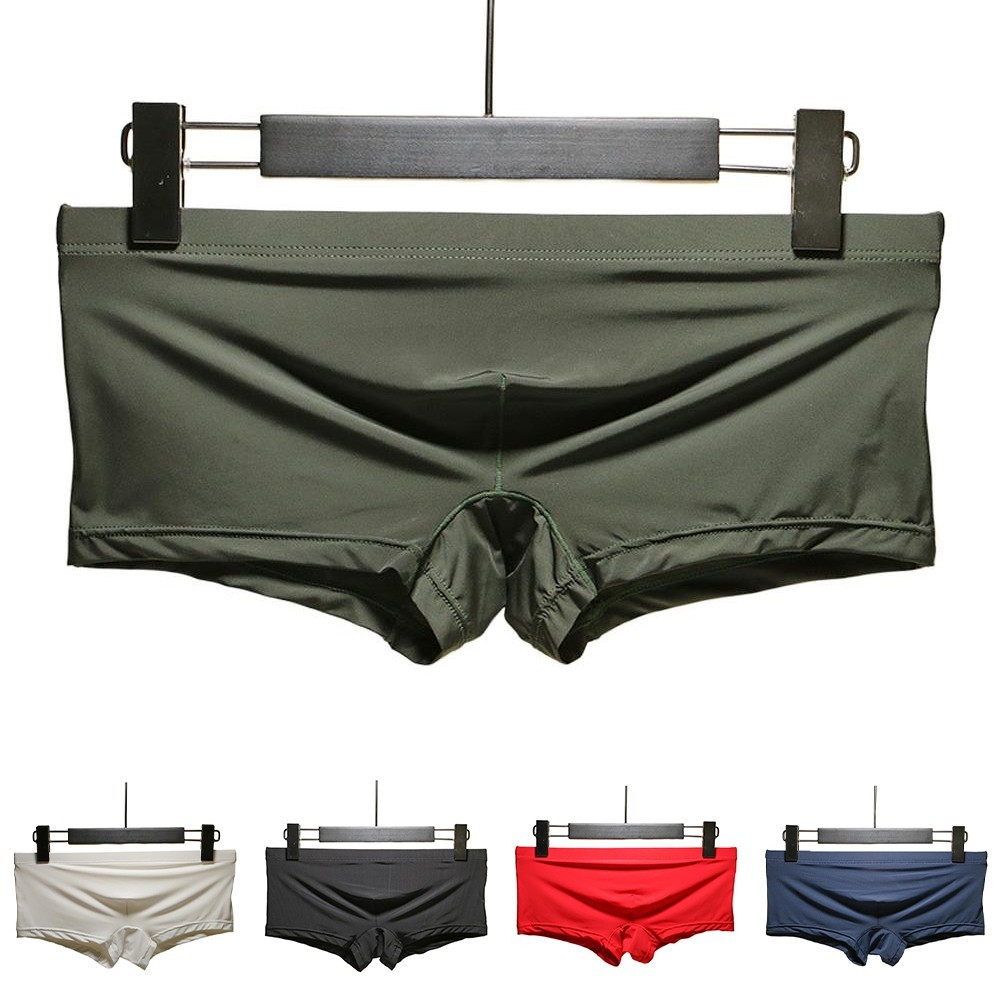 【ANGY】 Men Pouch Breathable Underpants Ice silk Underwear High stretch ...