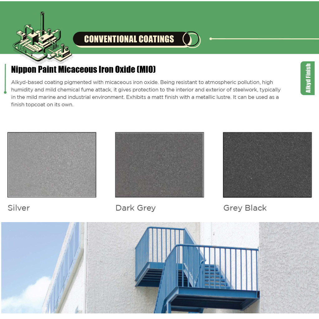 NIPPON PAINT Protective Coating Micaceous Iron Oxide MIO l 3 Colours ...