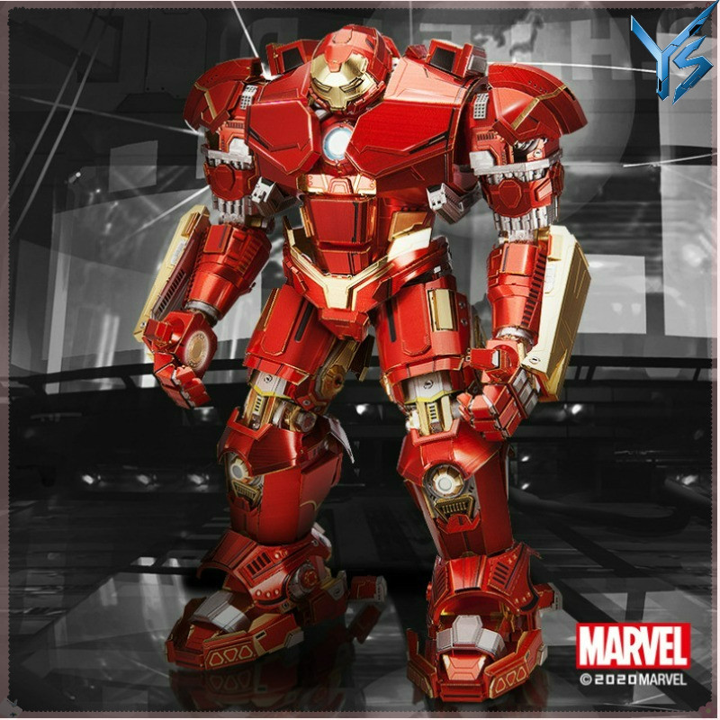 Avengers Iron Man Hulk Buster Armor Joints Movable Mark With LED Light ...