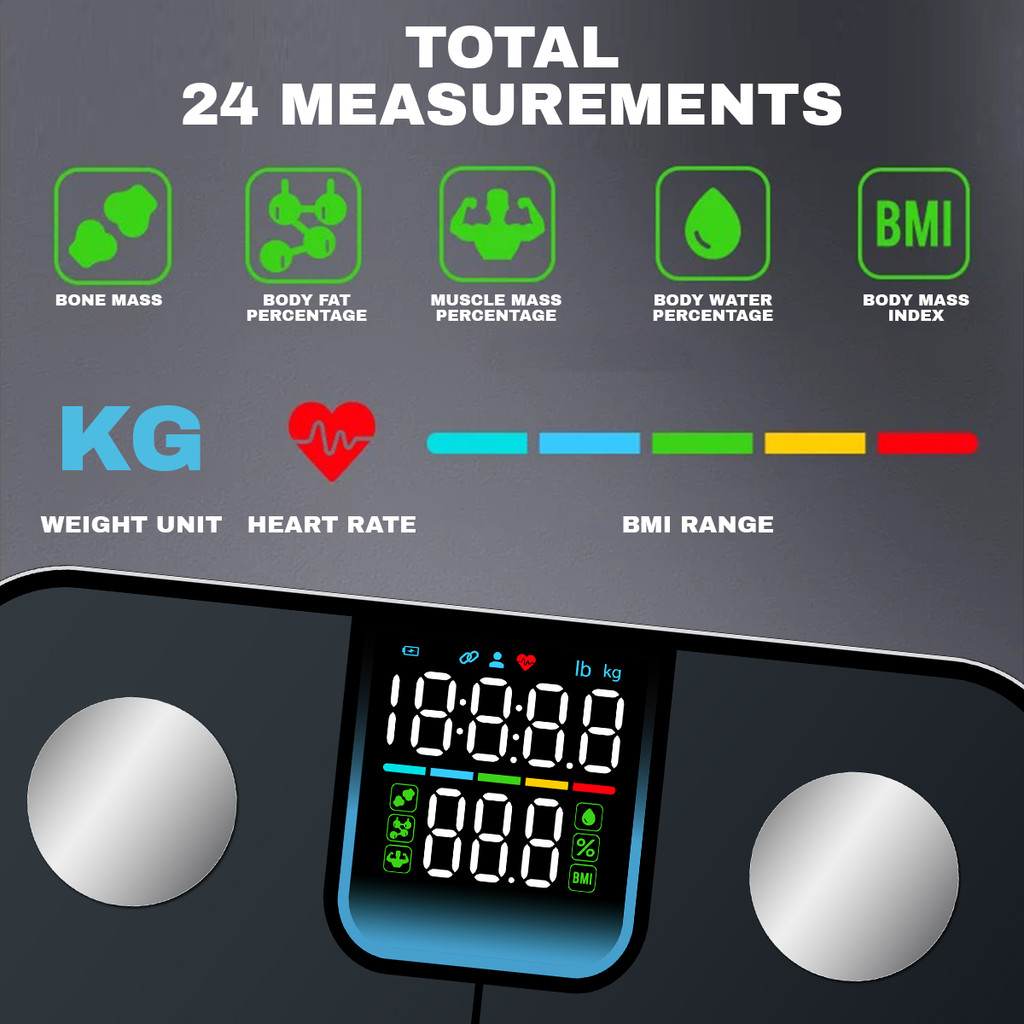 Mifier K30 Smart Scale Digital 24 in 1 weight scale penimbang berat ...