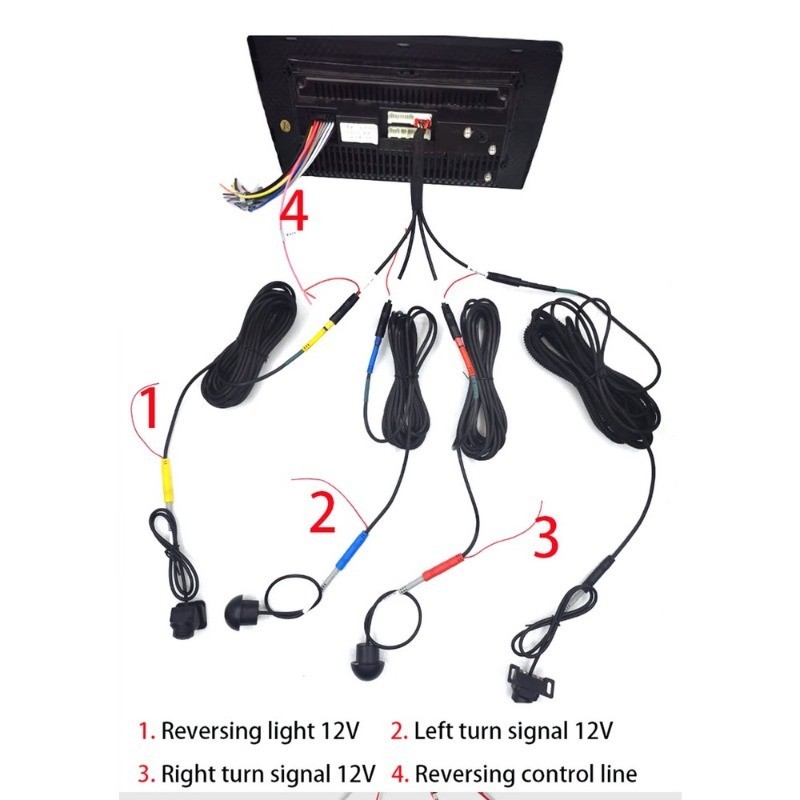 (not universal)12pin Camera Input Line Adapter for Car 360 Camera ...