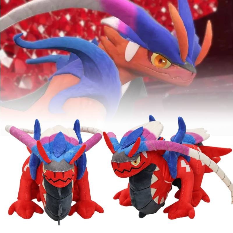 Koraidon And Adorable Miraidon Plush Red Dragon Motorcycle Toy Anime ...