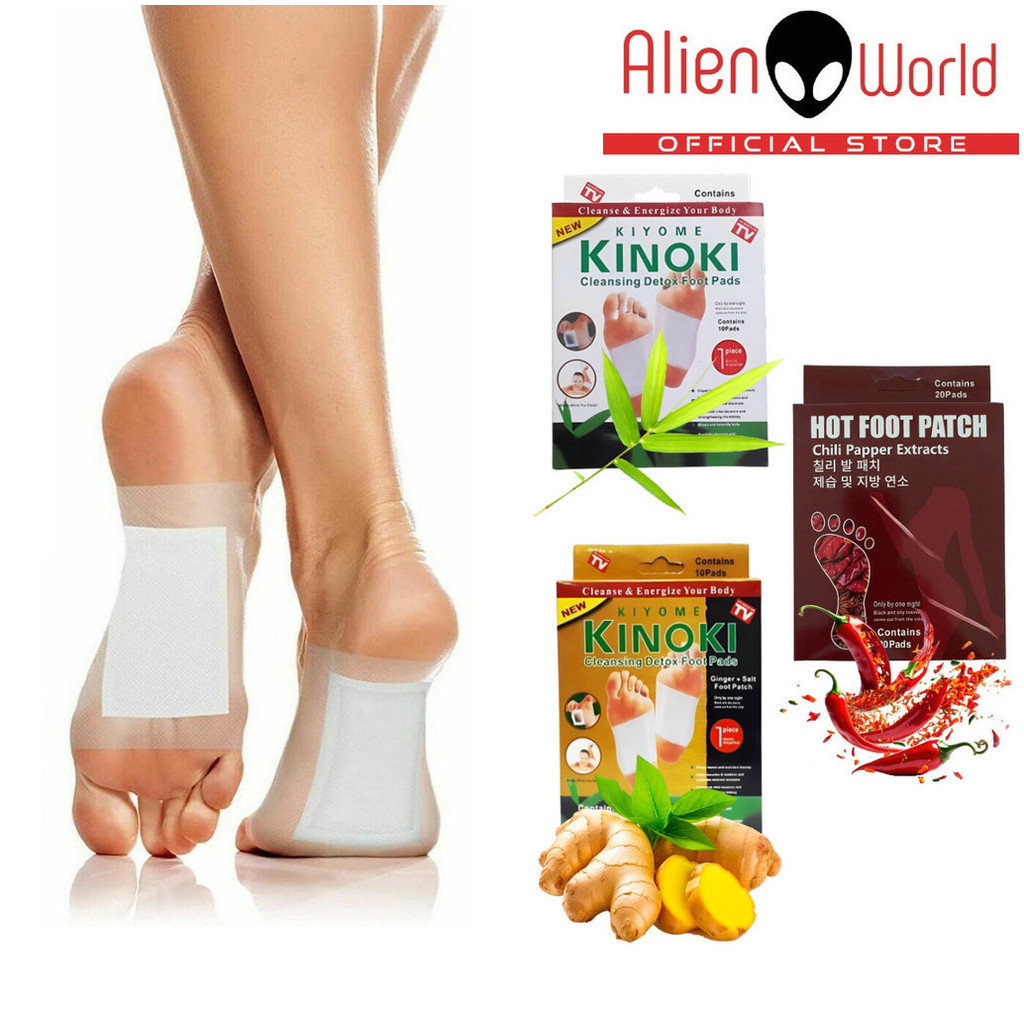 100 in 1 Kinoki Detox Foot Patch Cleaning Heel Crack Leg Reflexology ...