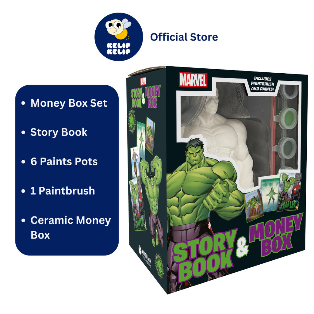 Marvel Paint Your Own Money Box For Kids With Story Book Paints ...