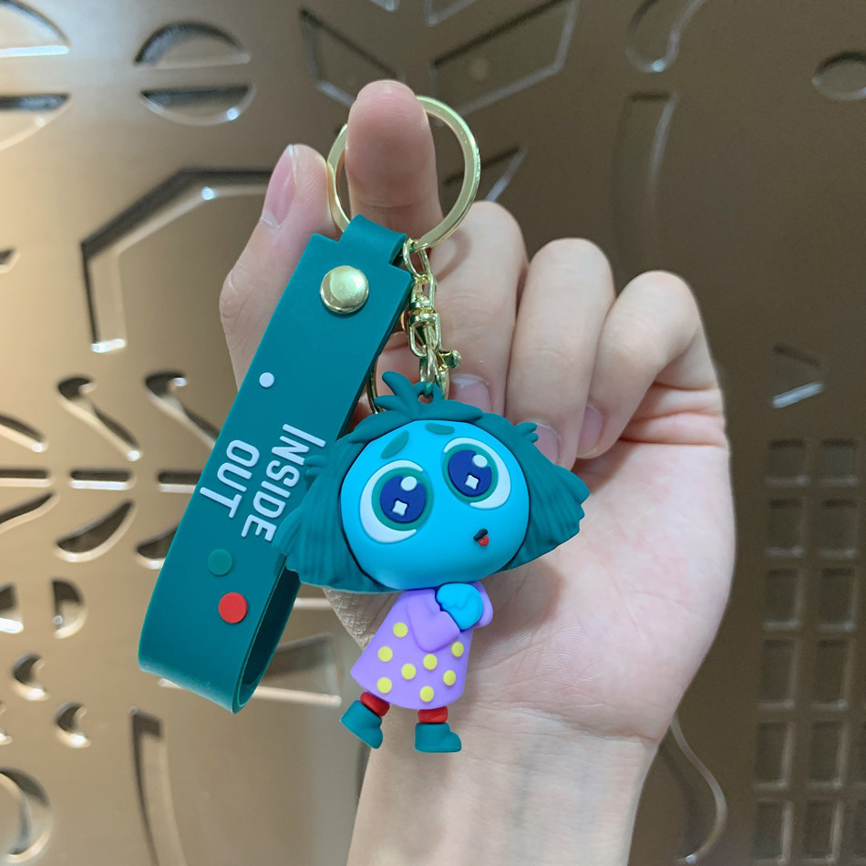 Anime Inside Out 2 Figure Keychain Joy Anger Sadness Disgust Fear ...