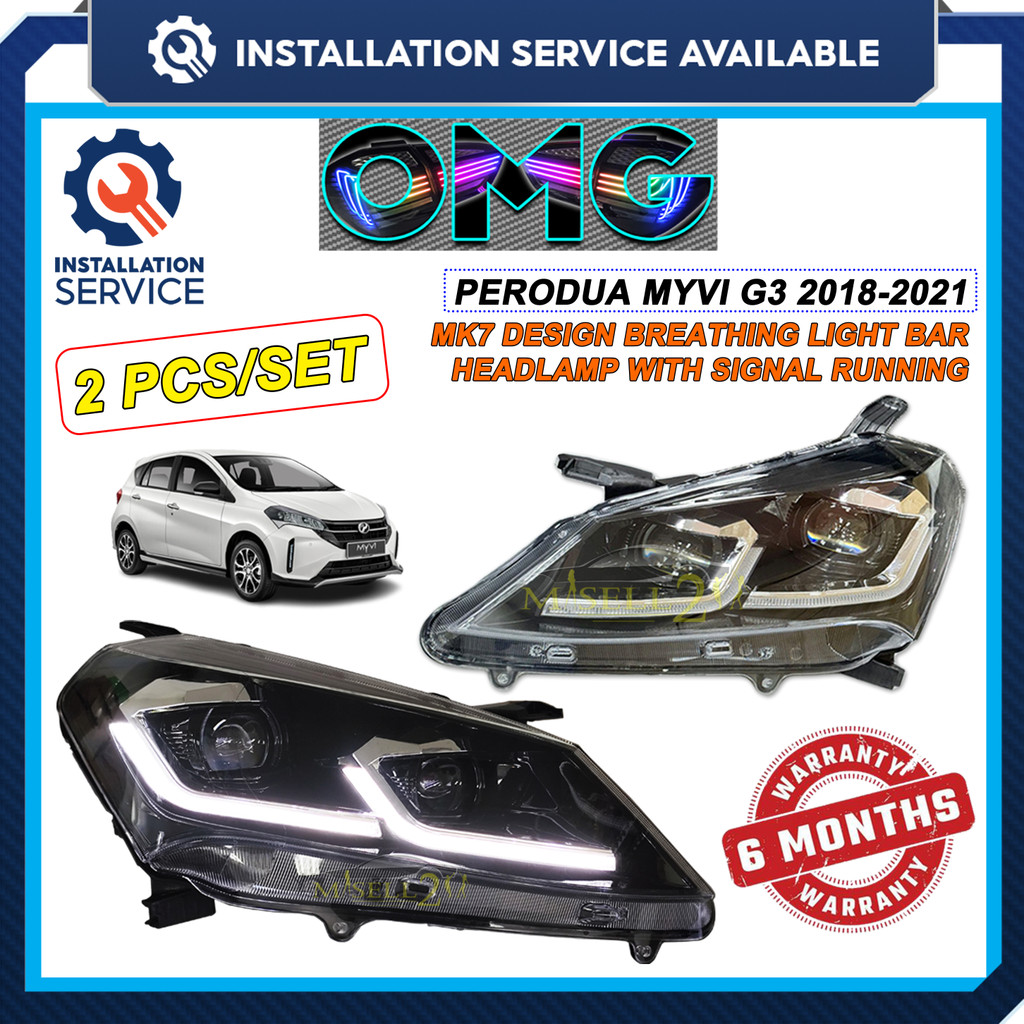 [Installation Provided] Perodua Myvi G3 MK7 2018 - 2021 Design Light ...