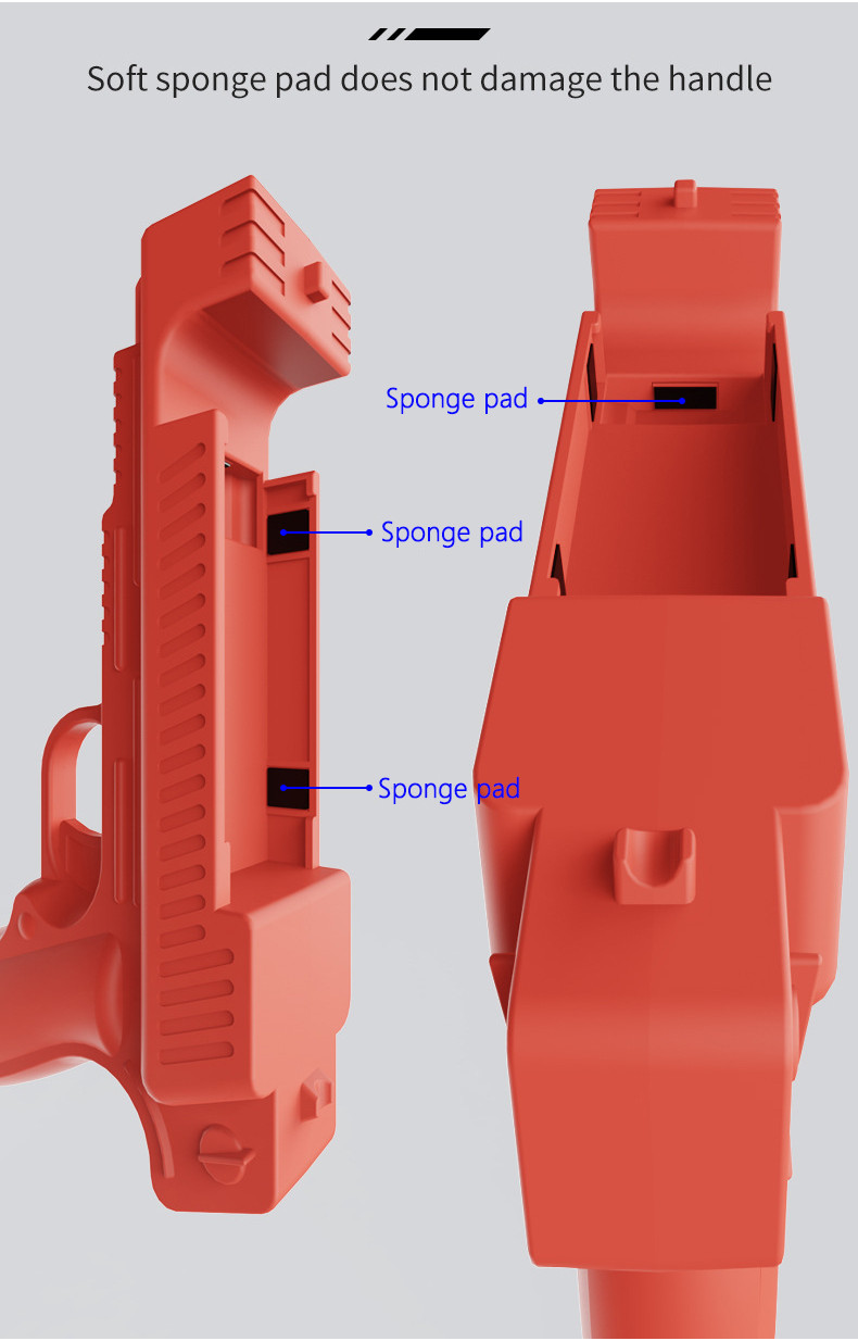 2PCS Joycon Handle Game Gun Shape Handgrip for Nintendo Switch/OLED ...