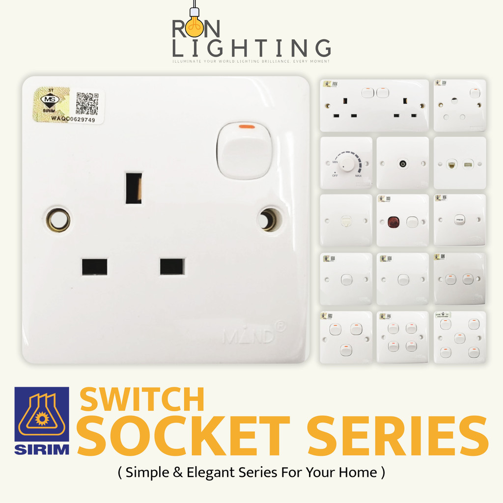 MIND Switch Socket Switches Water Heater Neon Bell Switch Telephone ...