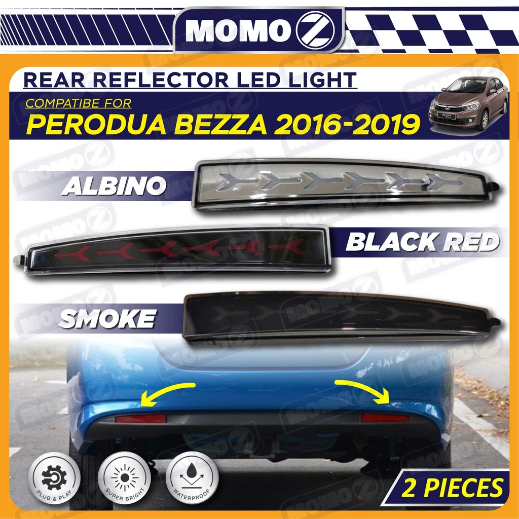 Car Rear Bumper Reflector Light Perodua Bezza 2016 - 2019 Reflector ...