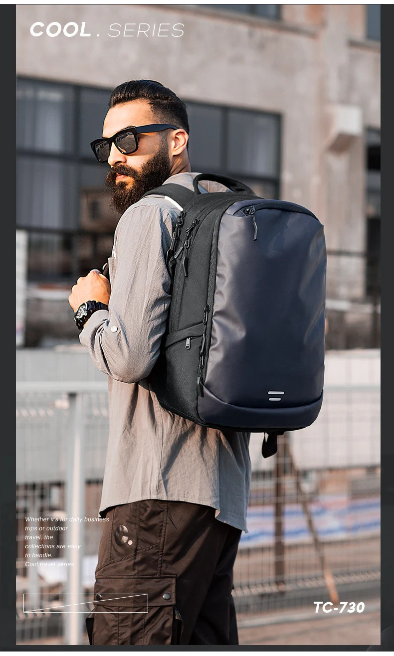 TANGCOOL Laptop Backpack Men 15.6 inch Office Work Men Backpack ...