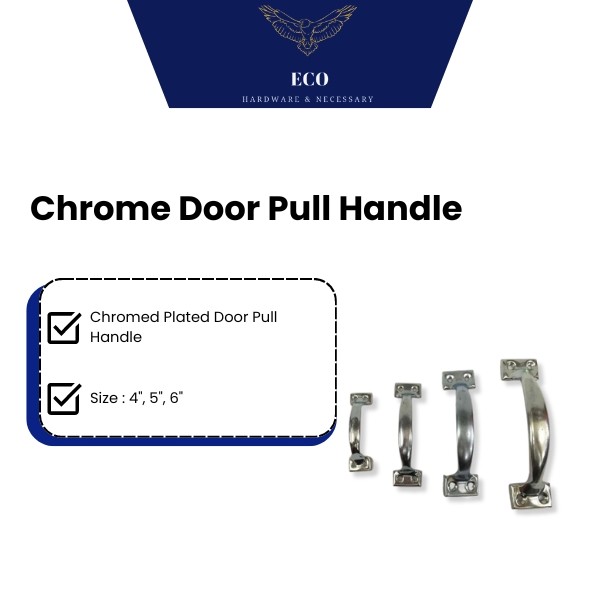 LION Chrome Plate Door Pull Handle Pemegang Pintu Kitchen Cabinet ...